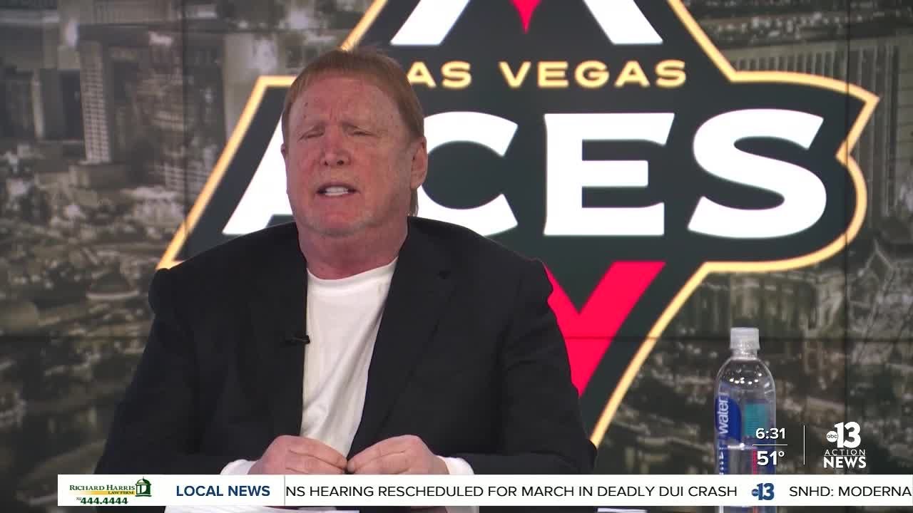 New owner Mark Davis unveils vision for Las Vegas Aces - YouTube