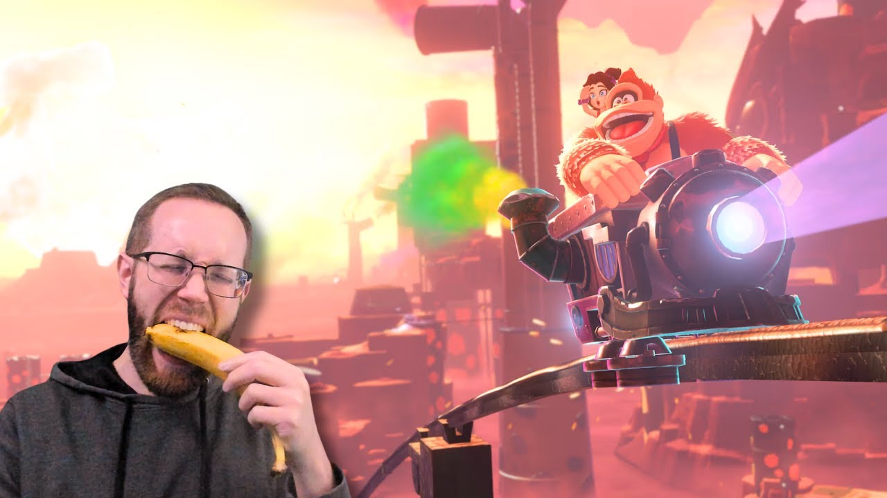 Donkey Kong Bananza but we eat bananas with the shell on 9 - YouTube