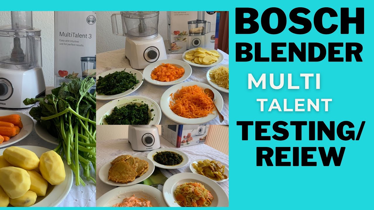 Testing/Review Bosch blender Multi Talent 3 MCM3100W~ Shredding ...