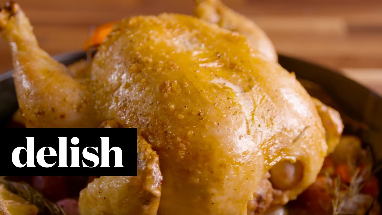 Skillet Roast Chicken | Delish - YouTube