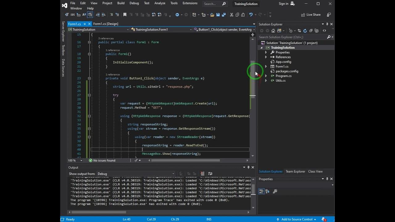 Send GET request to host and get response back with WebRequest in c# - YouTube