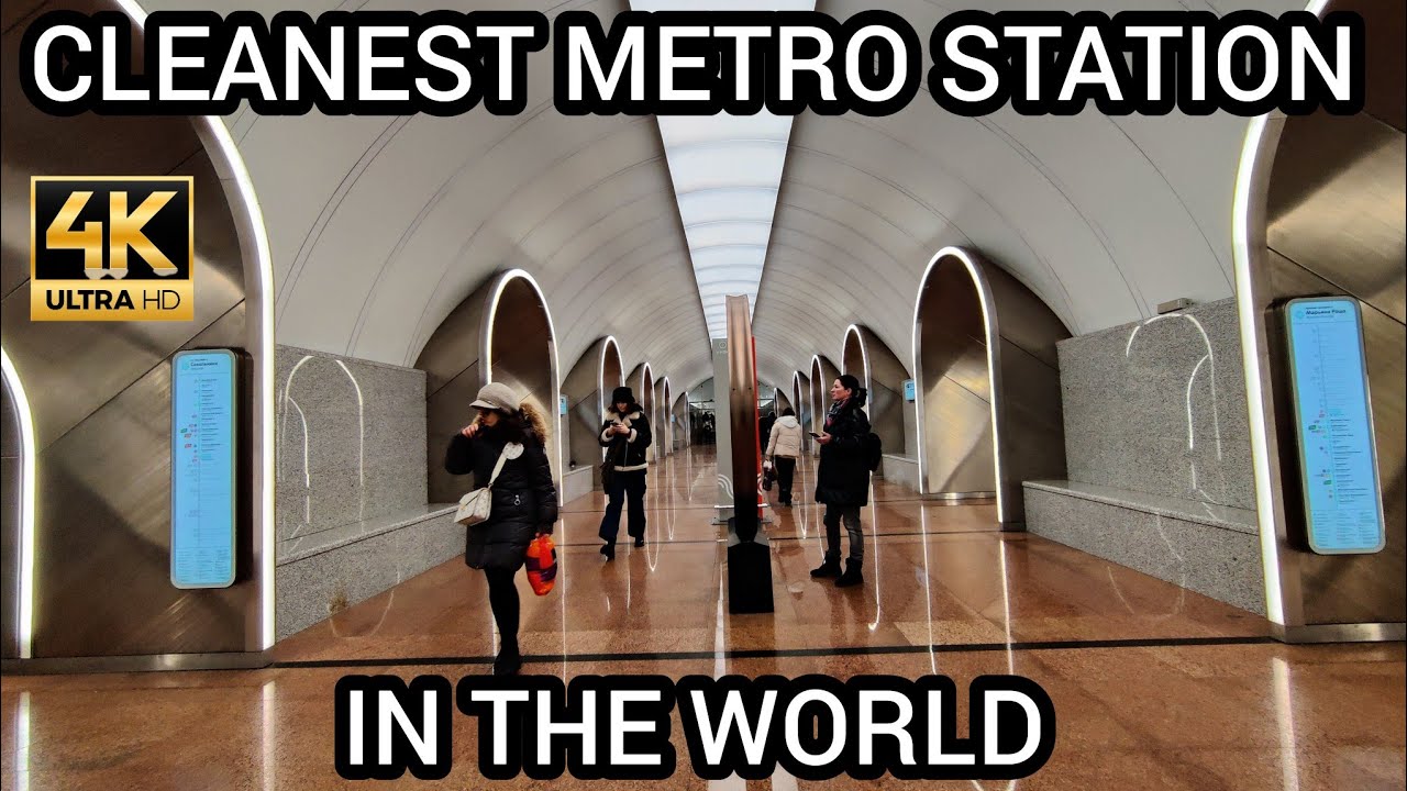 4K CLEANEST METRO STATION IN THE WORLD - YouTube