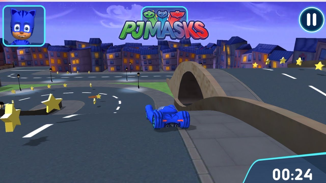 PJ Masks: Hero Academy 🎓 Build your own race track & Complete racing ...
