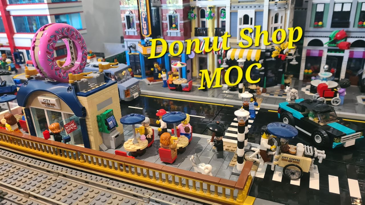 Lego City Update 40 - Building the Donut Shop and finishing more ...