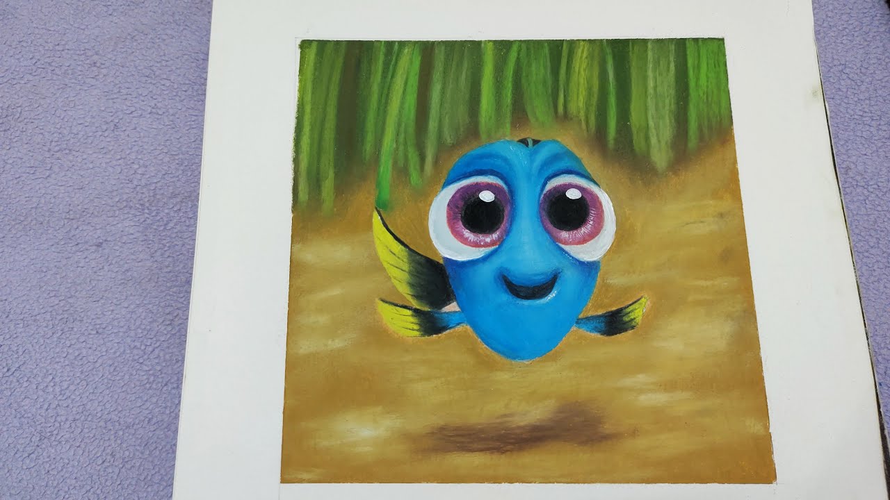 Finding Dory | Oil pastel painting | crayons art - YouTube