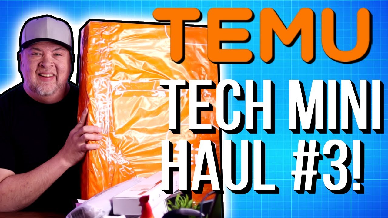 TEMU Tech Mini Haul 3! Computer Desk Makeover Tech - YouTube