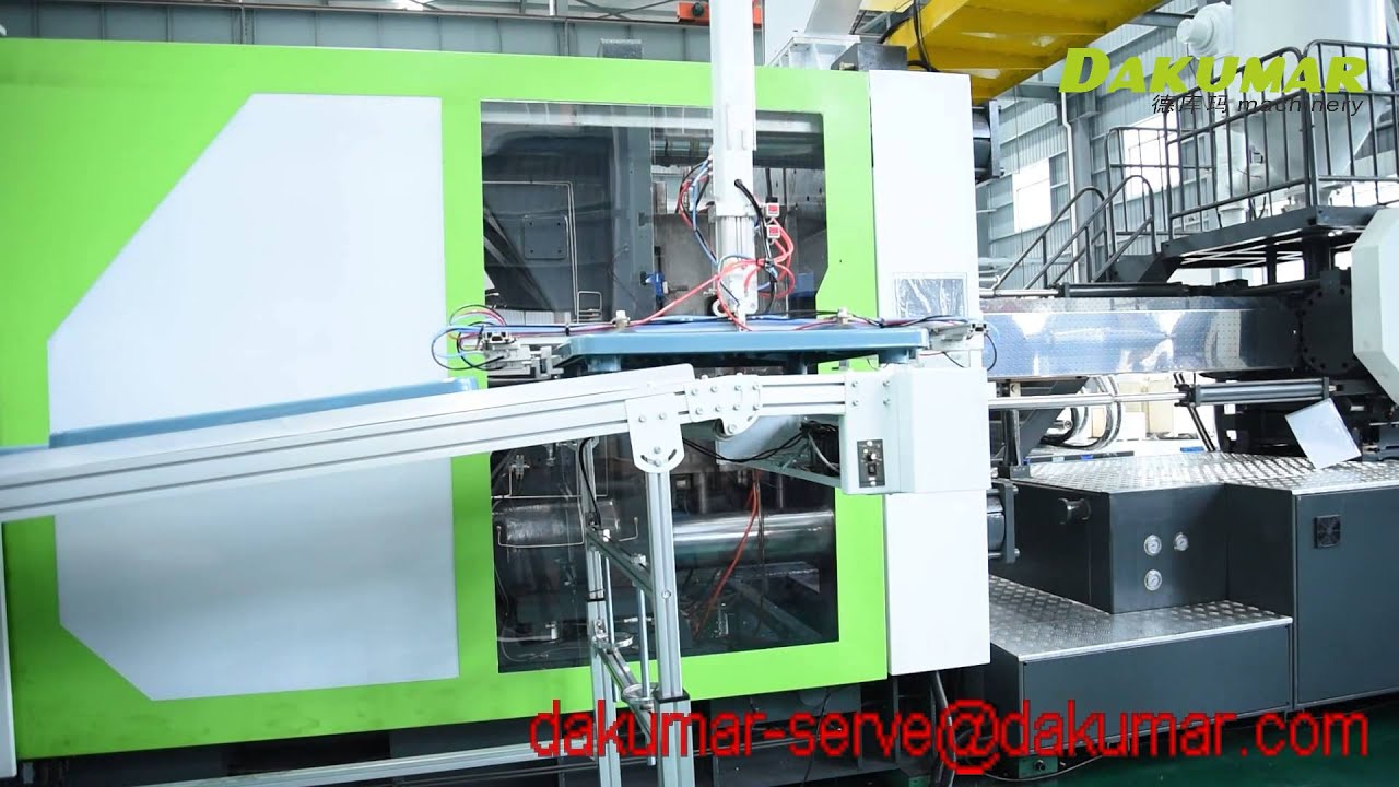 820x820mm,3500g plastic table plate automatic production line - YouTube