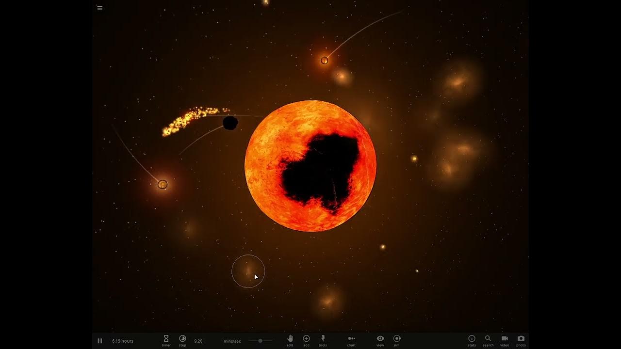 earth and mars collision simulation - YouTube