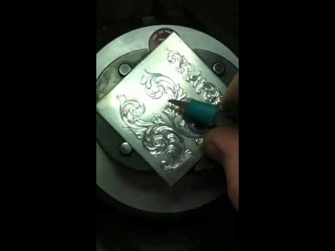 Flair cut engraving - YouTube
