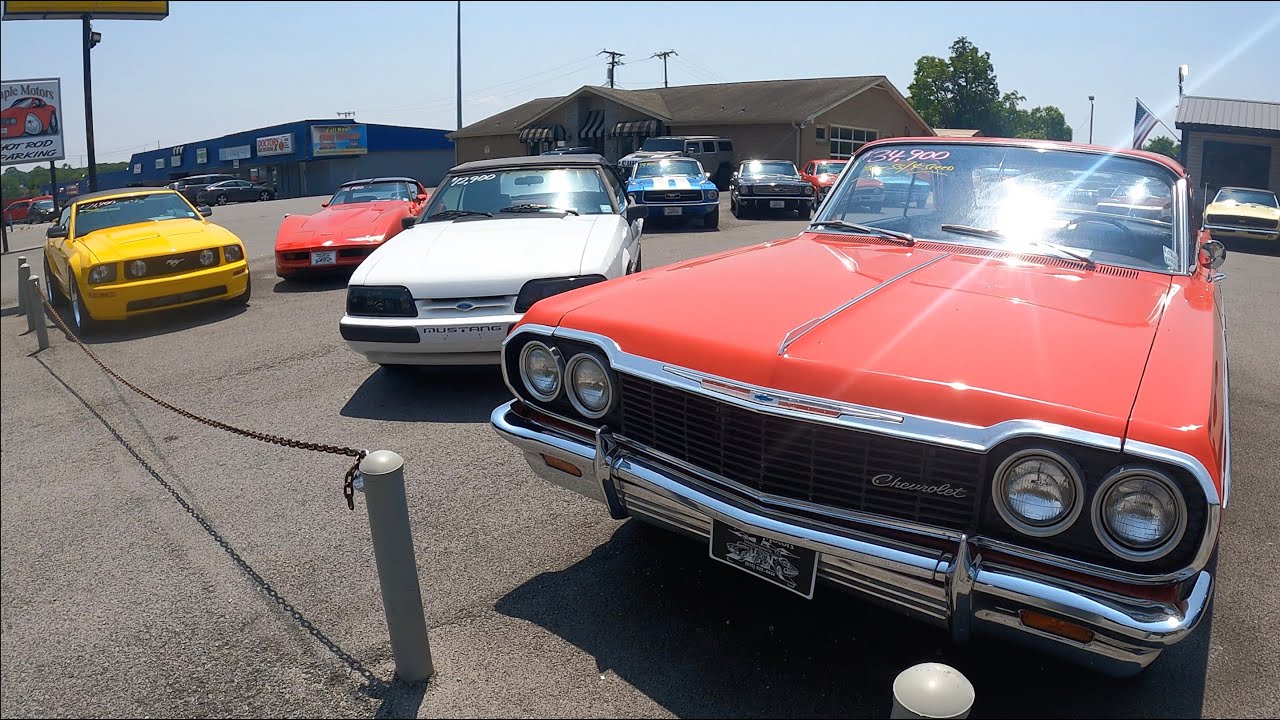 Maple Motors SNEAK PEEK 6/25/23 Muscle Car Lot Inventory Update - YouTube