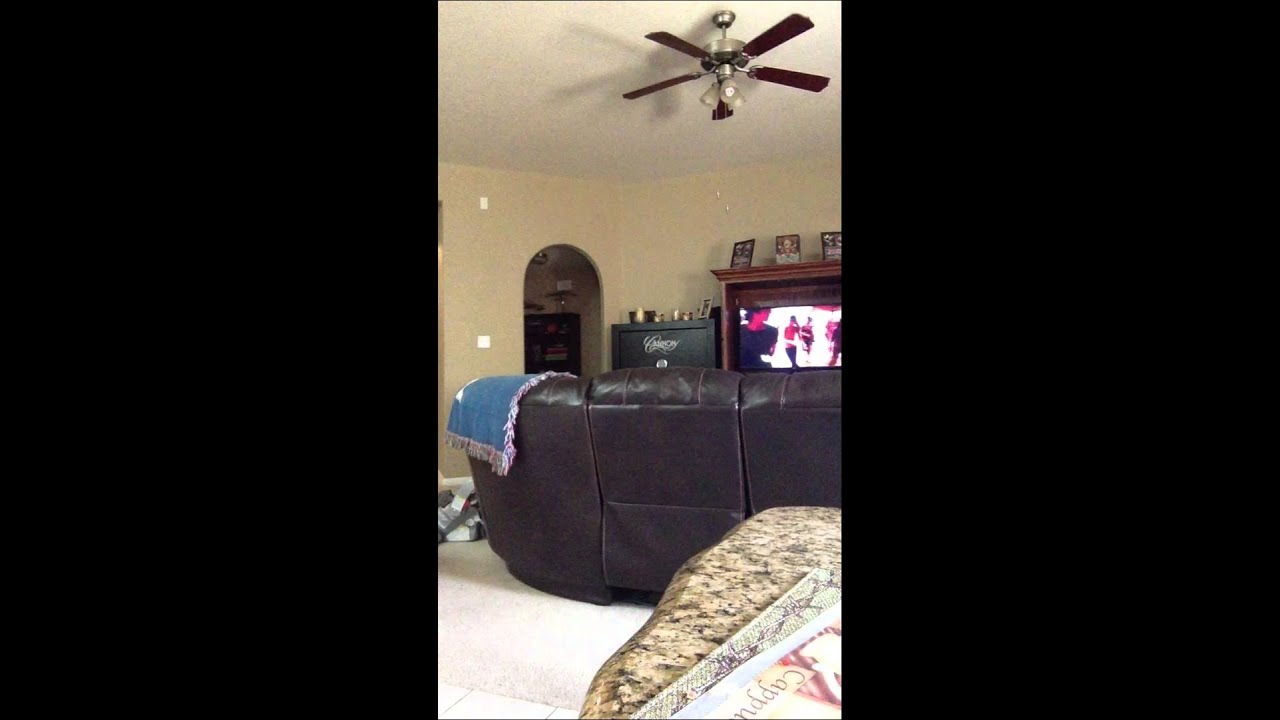 Couch jump fail - YouTube