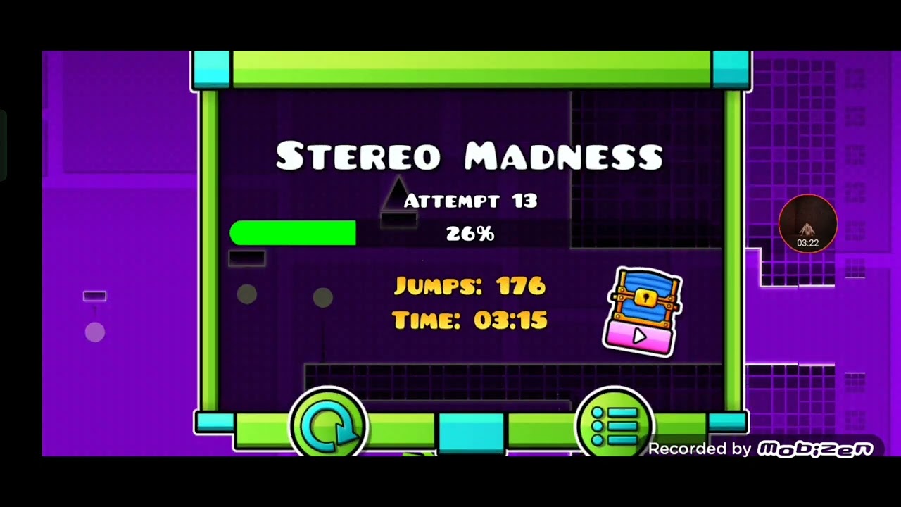 playing geometry dash (first video) - YouTube