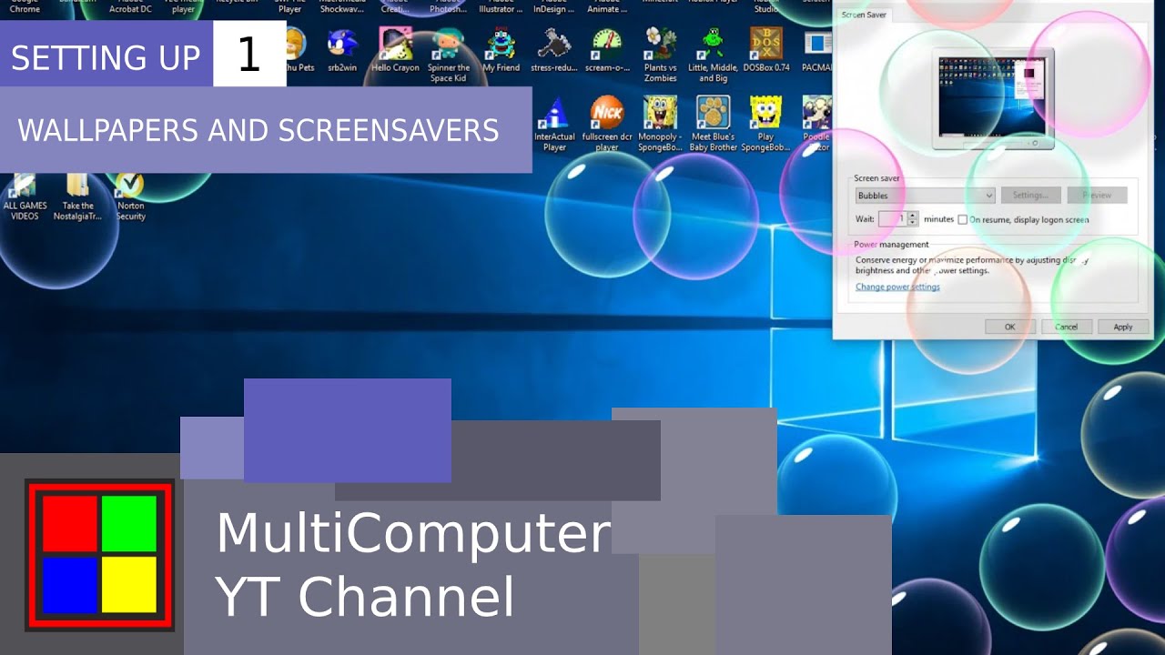 Wallpapers and Screensavers - Setting Up #1 - YouTube