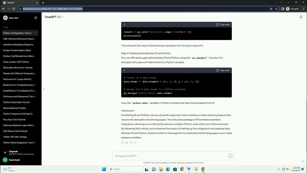 Efficiently Executing Complex Python Code In R Youtube