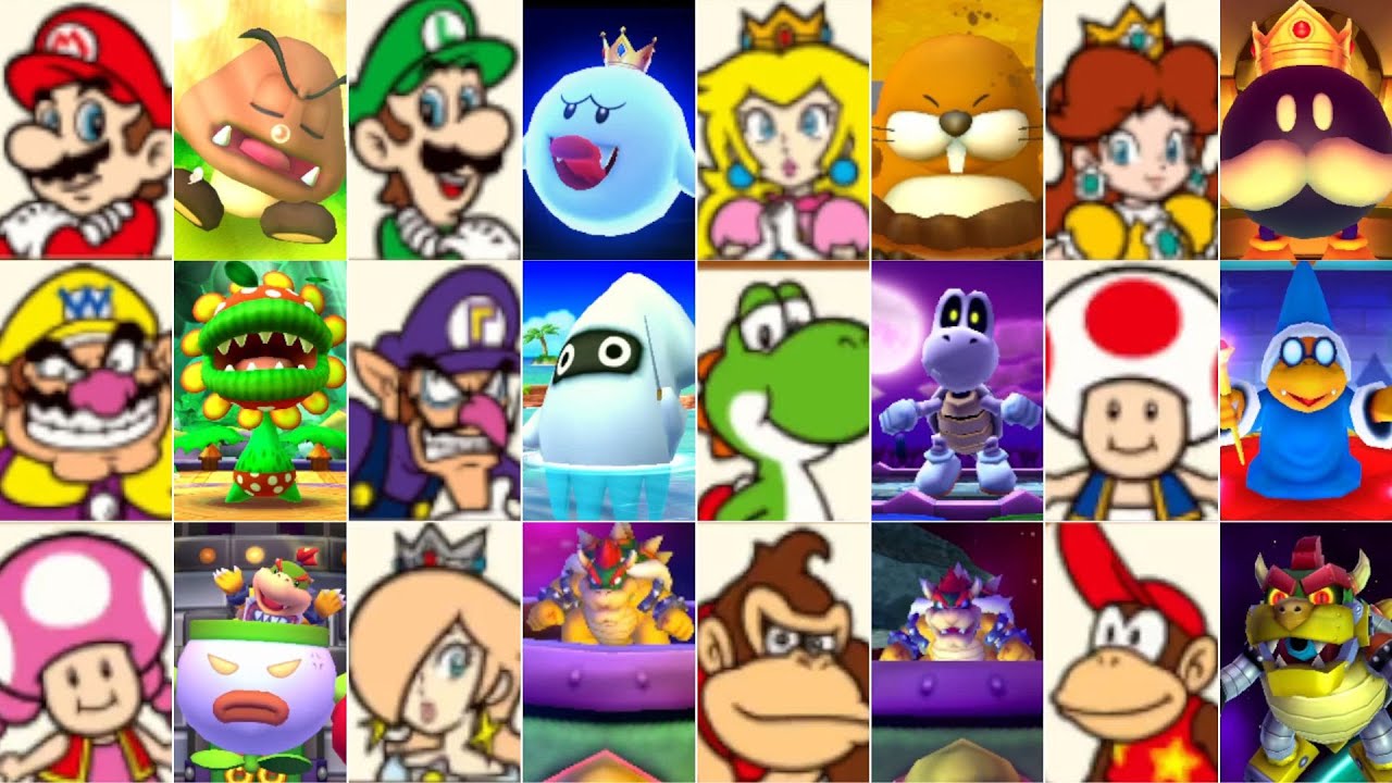 Mario Party Star Rush // All Characters & All Bosses [No Damage] - YouTube