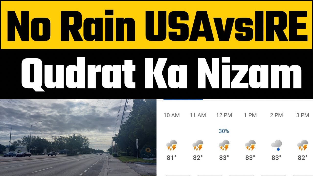 Florida current weather update : No Rain during USAvsIRE match in T20I ...