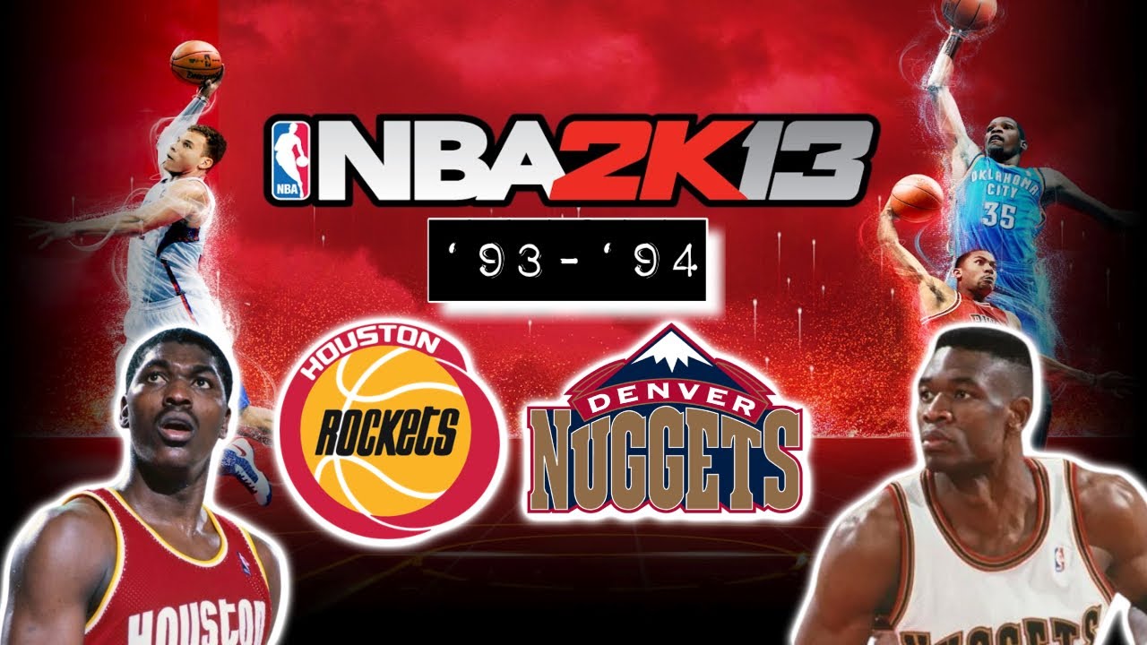 NBA 2K13 Wii U Gameplay - ‘93-‘94 Houston Rockets @ ‘93-‘94 Denver ...