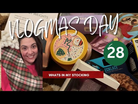 WHATS IN MY STOCKING/ MOM OF 2/ VLOGMAS 2024