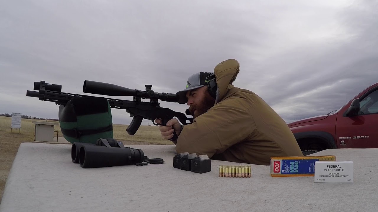 Shooting The Ruger Precision Rimfire - YouTube