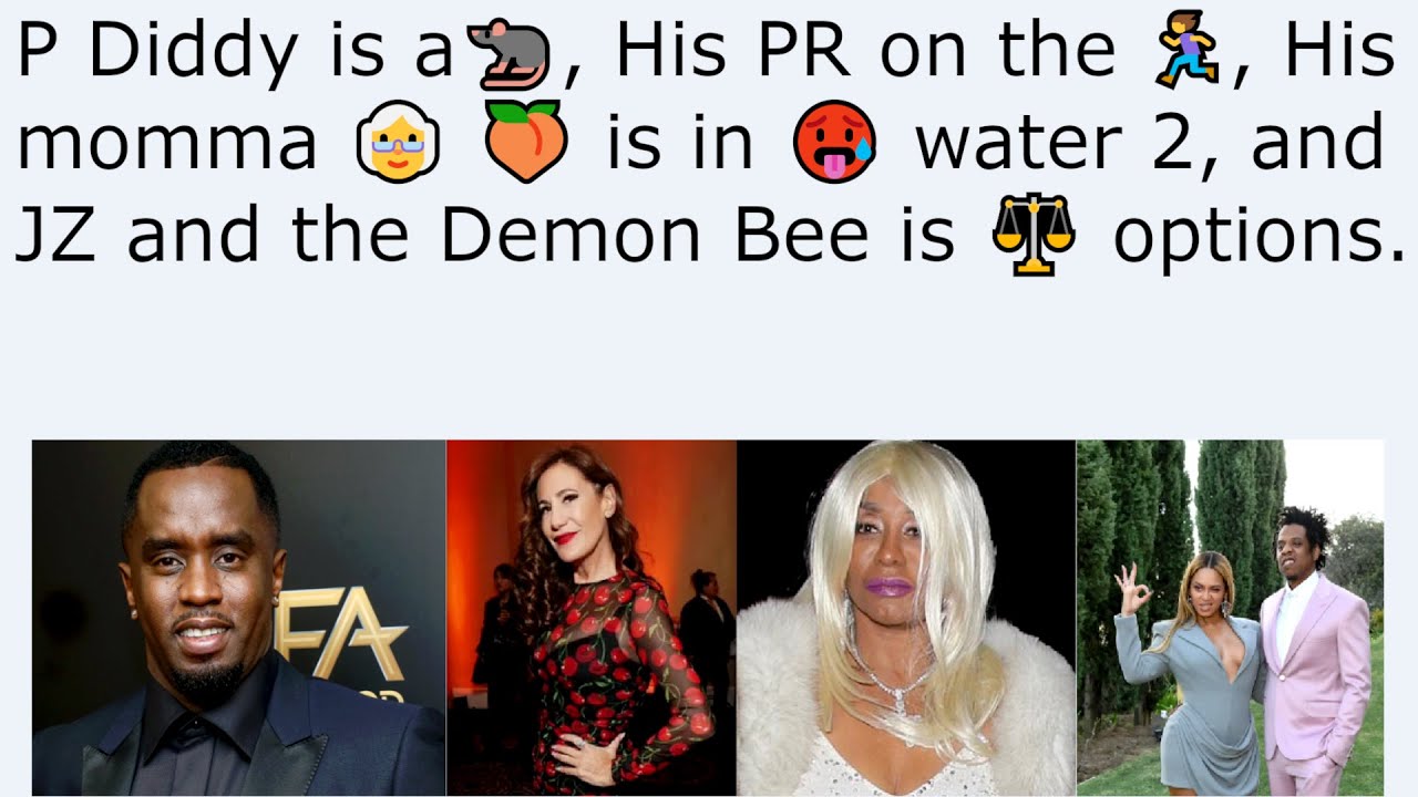 P Diddy is a🐀, His PR on the 🏃‍♀️, His momma 👵 🍑 is in 🥵 water 2, and ...