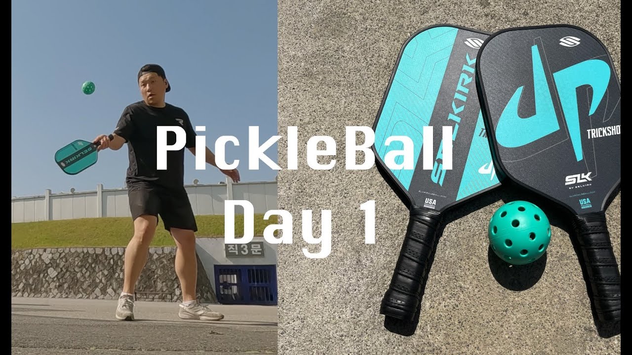 Pickleball Wall Drills Practice Day 1 ( 피클볼 벽치기 연습 1일차 ) - YouTube