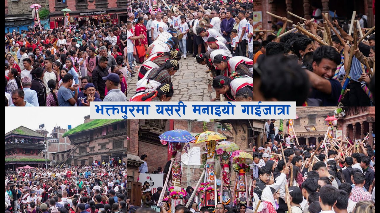 GaiJatra Bhaktapur /Saparu / Gaijatra Festival/ Ghintangisi Bhaktapur ...