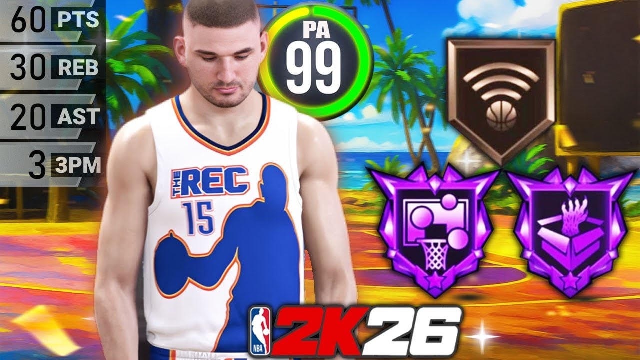 My Nikola Jokic build is a MONSTER on 2K26 BEST CENTER BUILD IN 2K26 ...
