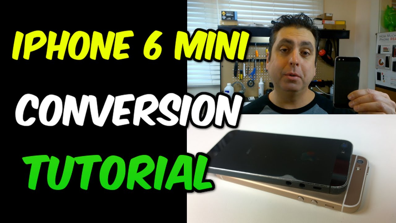iPhone 6 Mini housing installed on an iPhone 5 - YouTube