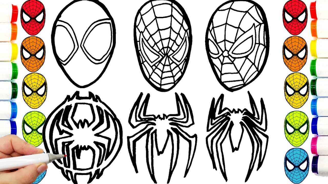 Spider man Team Coloring Pages spider man coloring pages marvel drawing ...