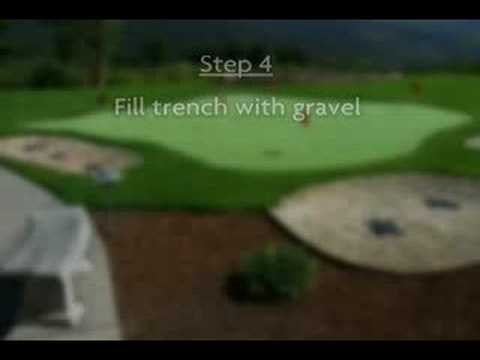 Do It Yourself Sand Trap Installation Step 4 - YouTube