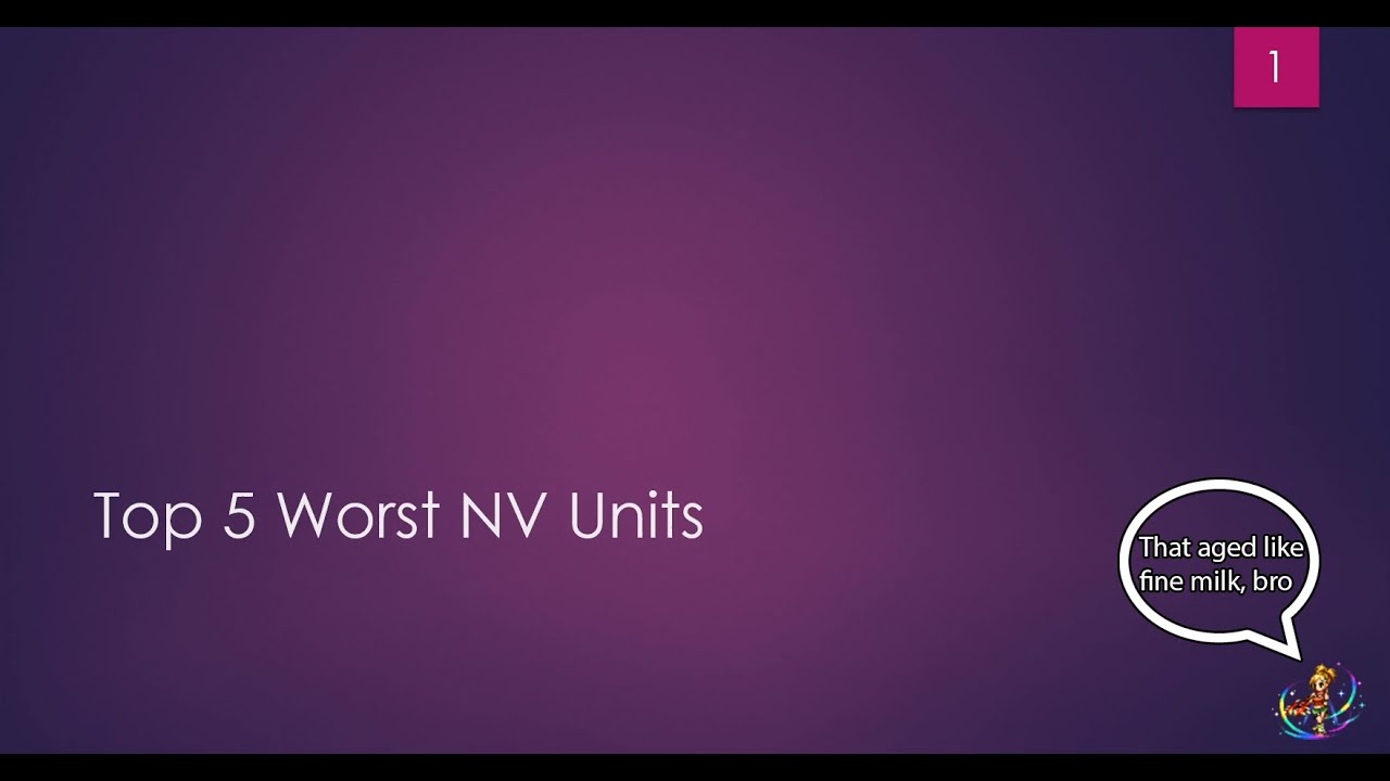 FFBE - Top 5 Worst NV units - YouTube