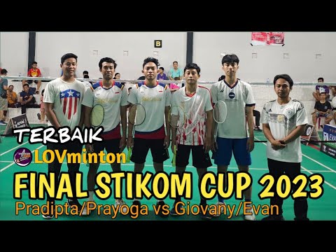 Pembuktian Pasangan Terbaik Prayoga/Pradipta vs Evan/Giovany #stikomcup - YouTube