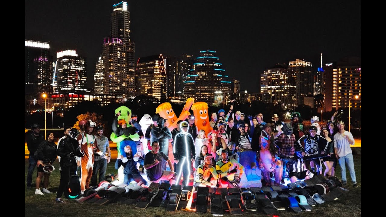 Onewheel Halloween Group Ride | Austin, TX - YouTube