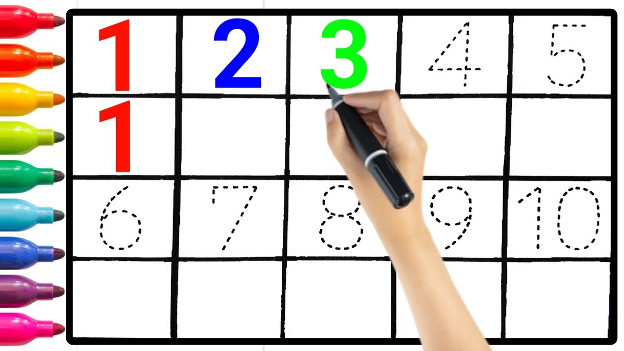 One two three , learn to count, 1 to 100 counting, 1 to 100, 123 ...