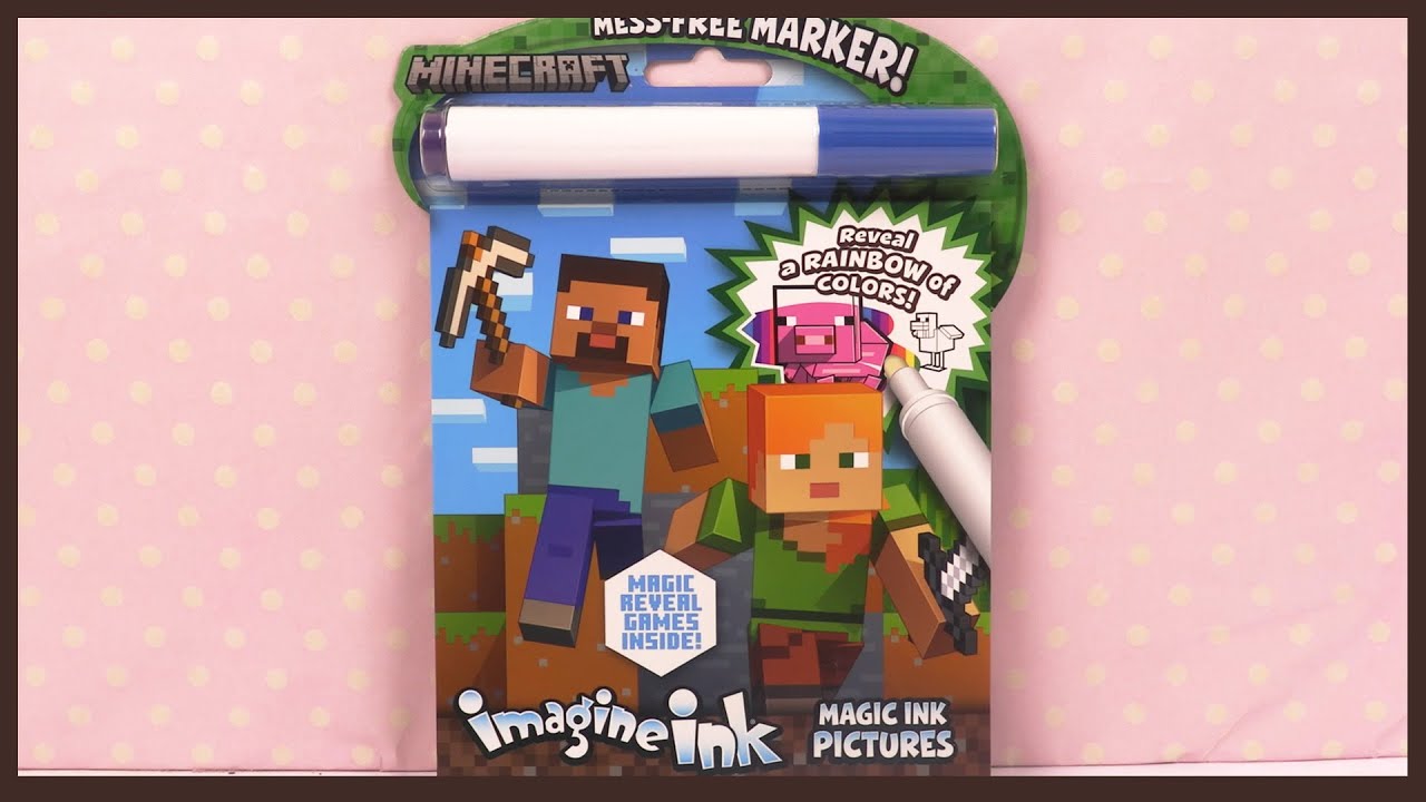 Minecraft Imagine Ink Livre de Coloriage - YouTube