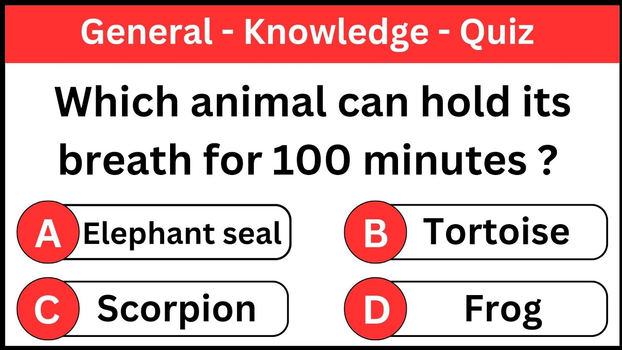 How Good Is Your Knowledge? Take This 20-Questions. Quiz To Find Out ...