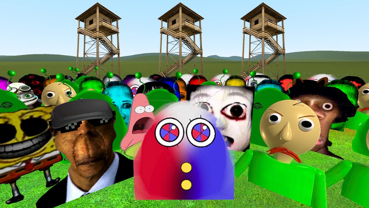 Too Much Nextbots Vs Towers (Part 10) - Garry's Mod - YouTube