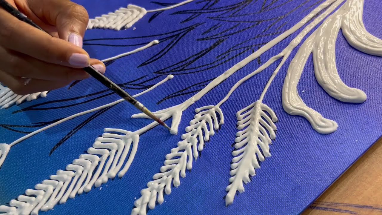 STUNNING 3D Golden Grain Texture Wall Art | Canvas Painting | Textured ...