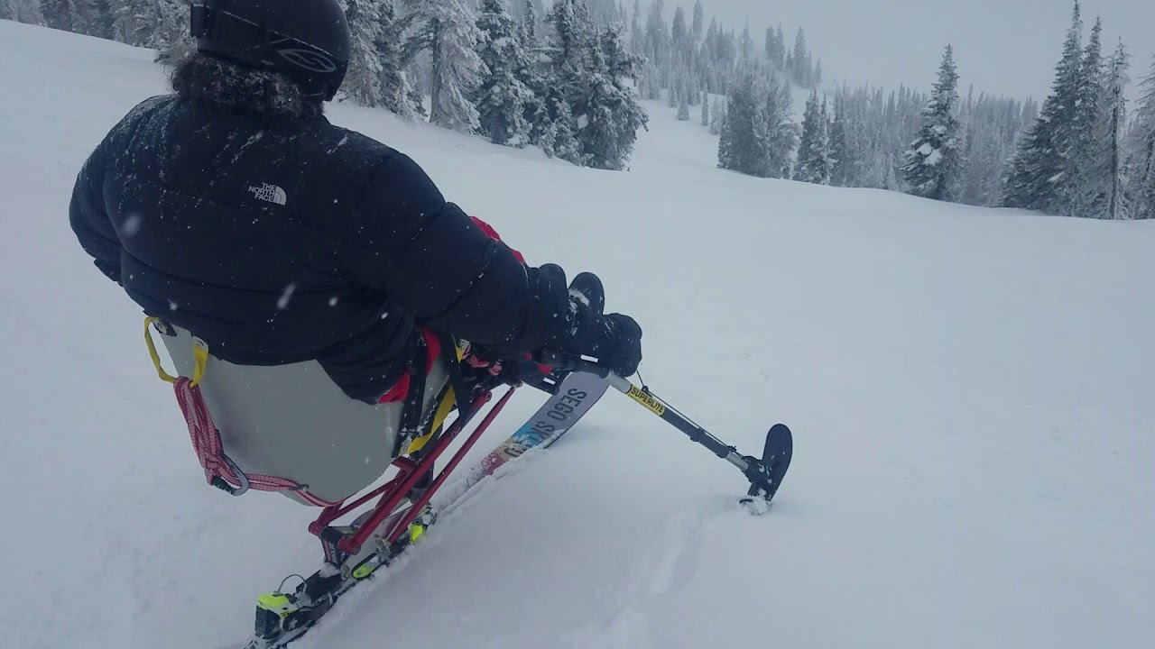 Wild Wride sit skiing - YouTube