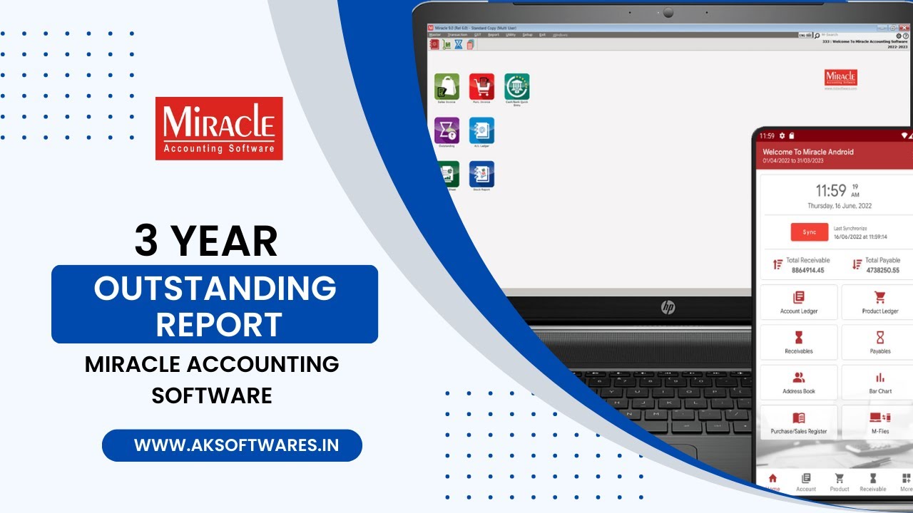 Three Year Outstanding Report in Miracle Accounting Software | AK ...