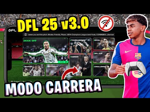 DFL 25 v3.0 • FIFA 16 MOD • MODO CARRERA • ANDROID OFFLINE • GRÁFICOS ...