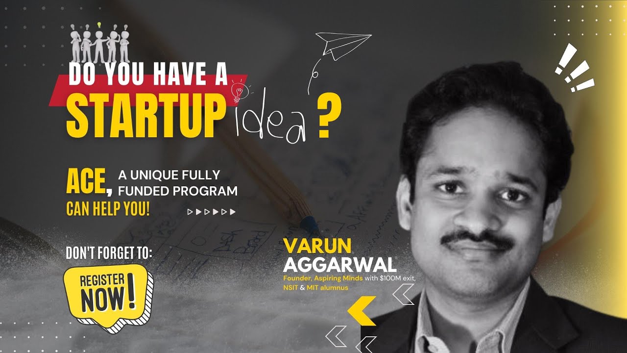 ACE Introduction by Founders | Startup Accelerator for Idea stage ...