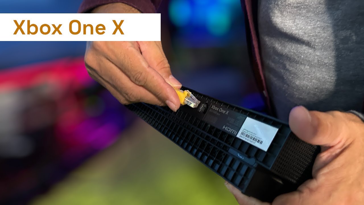 Cómo conectar Xbox One X a internet por cable ? - YouTube