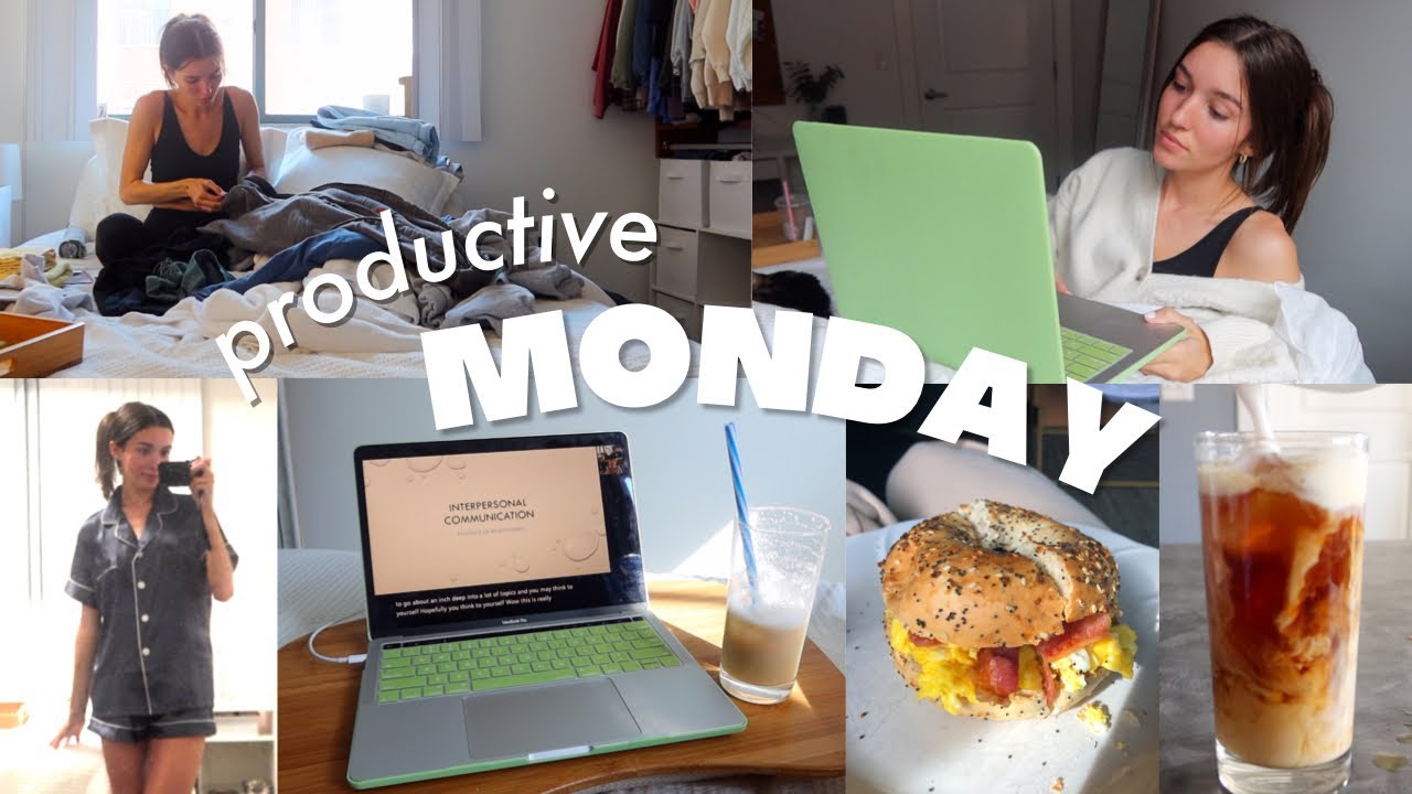 *productive* monday with me 💫 start the week right - YouTube