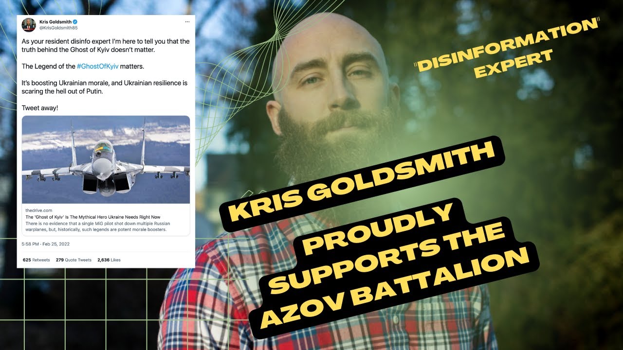 Kris Goldsmith: Proudly Supports The Azov Battalion - YouTube