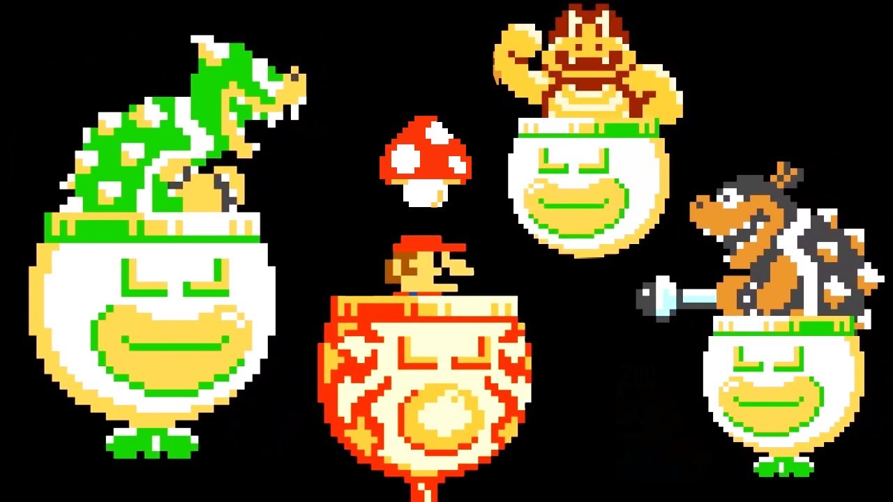 Super Mario Bros. HD - Super Giant Mario Vs All Koopaling!! - YouTube