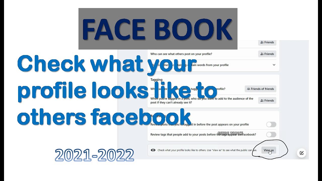 Check what your profile looks like to others facebook |GUIDE TOPICS ...