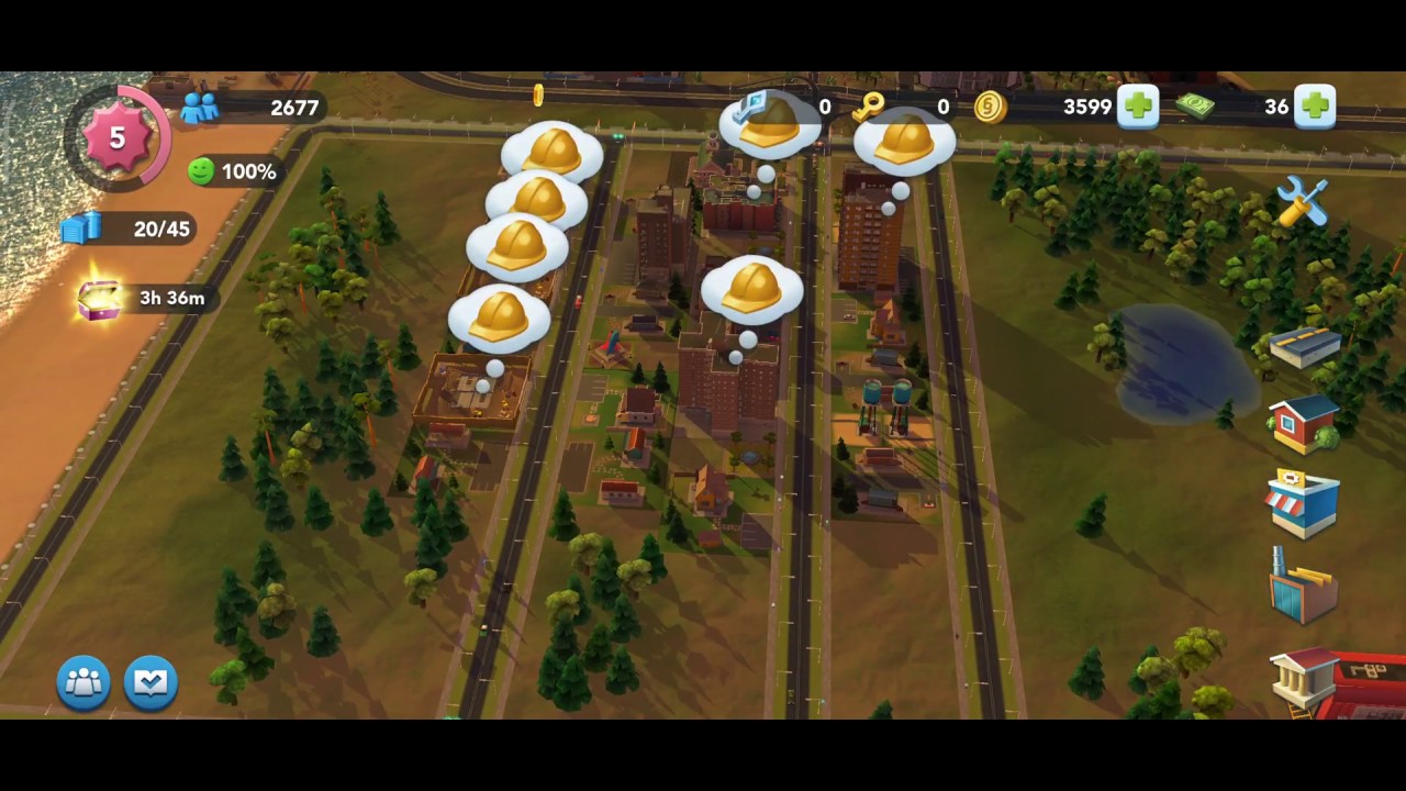 Building hotel from simcity build game for android - YouTube