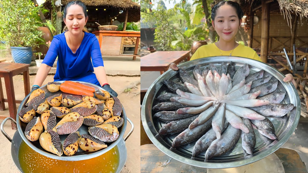 Ocean Snail Curry Stir Fry, Chicken Gizzard Spicy, Crispy Fish Creamy ...