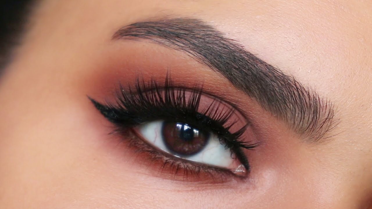 Easy Matte Brown Smokey Eyes - Beginner Friendly - YouTube